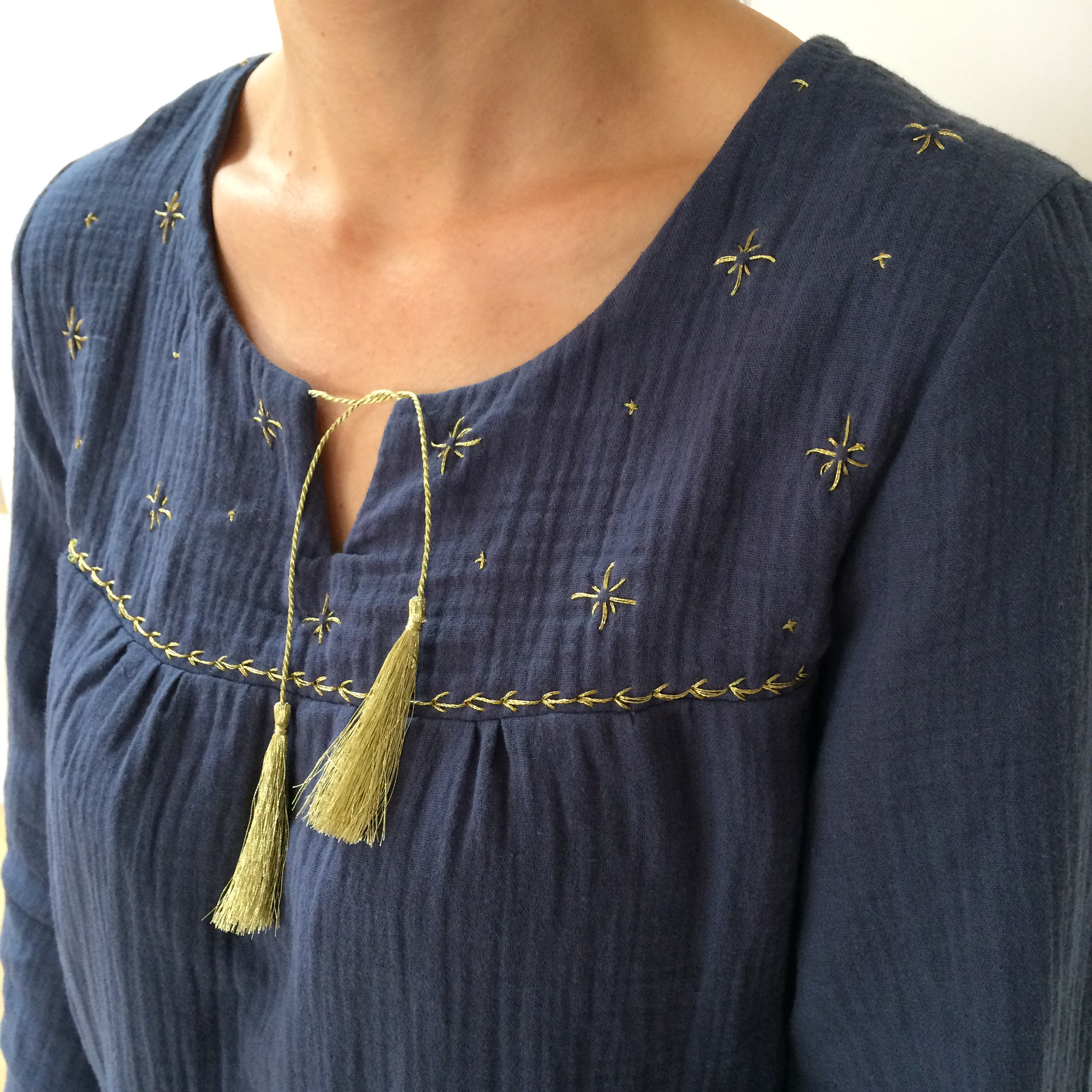 Patron couture de blouse à manches pagoes THÉTIS